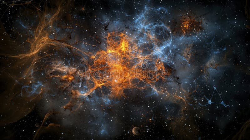 Cosmic Particles in Action Deep Space Abstract Art Celestial ...
