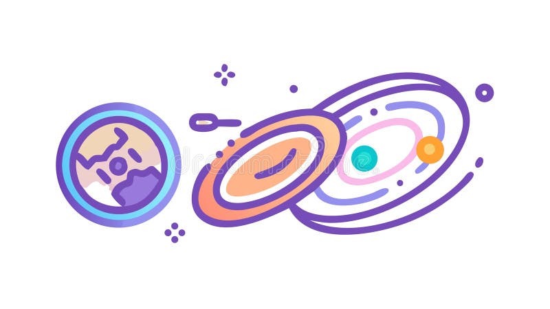 Cosmic Patterns Celestial Mechanics Orbital System, Vector Design ...