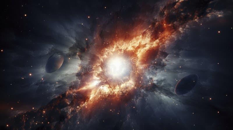 Cosmic Photo of Exploding Star at Close Range , Detailed High ...