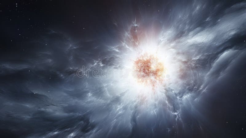Cosmic Photo of White Dwarf Star at Close Range , Detailed High ...
