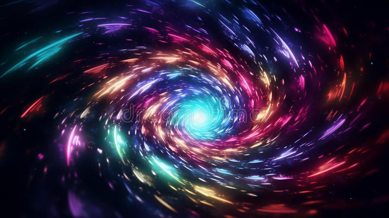 Cosmic Portal: a Vibrant Vortex of Distorted Time and Space Stock ...