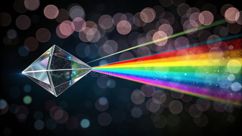 Cosmic Prism Dispersion, Bokeh, Spectrum, Light, Rainbow Prism ...