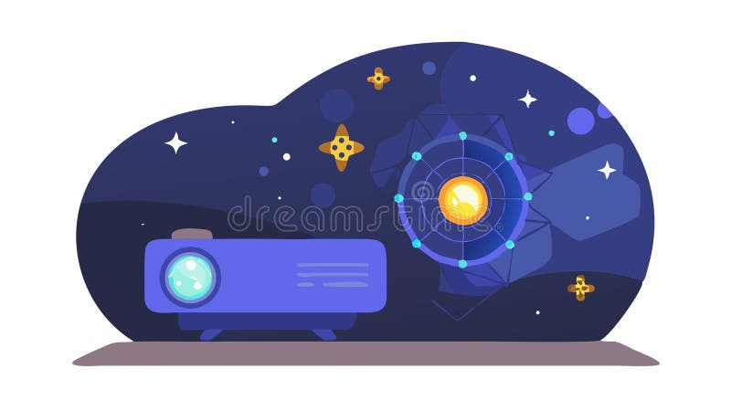 Cosmic Projector: Immersive Space Stellar Displays, Vector Design ...