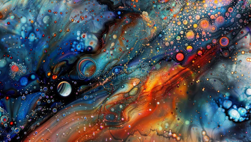 Psychedelic Universe: Cosmic Abstract Art, Generative Ai Stock ...