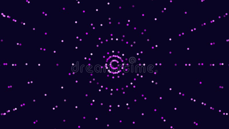 Cosmic Purple Circle Hypnotic Clockwise Motion of Dots Stock Footage ...