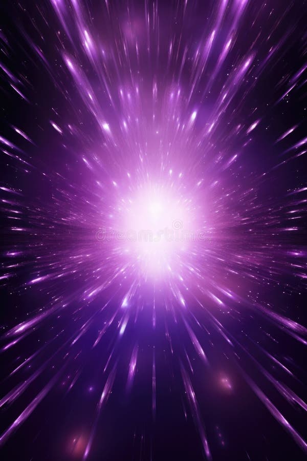 Cosmic Purple Explosion stock illustration. Illustration of fiction ...