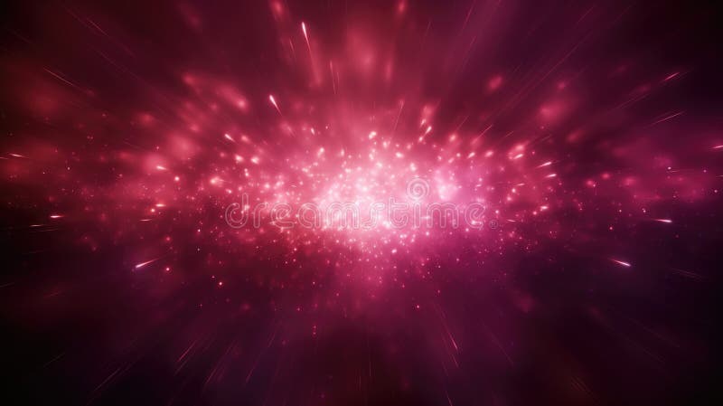 Cosmic Red Nebula Burst stock illustration. Illustration of space ...