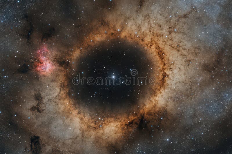 Cosmic Ring Nebula Stellar Dust Cloud Formation Stock Photo - Image of ...