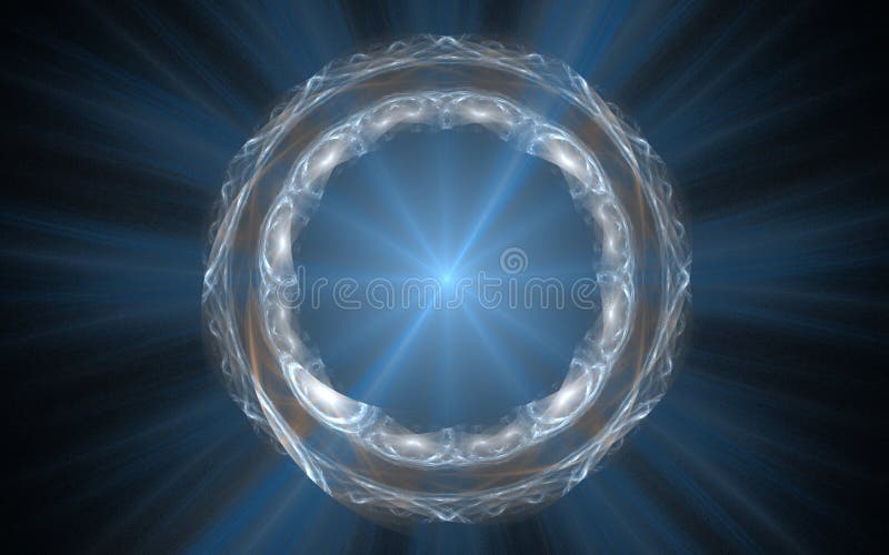 Cosmic ring with rays stock illustration. Illustration of circle - 91921173