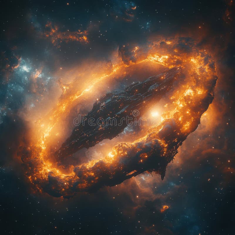 Fiery Cosmic Ring Structure Stock Photos - Free & Royalty-Free Stock ...