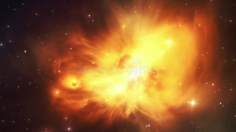 A Cosmic Scene Featuring a Bright Explosion or Formation Emitting ...