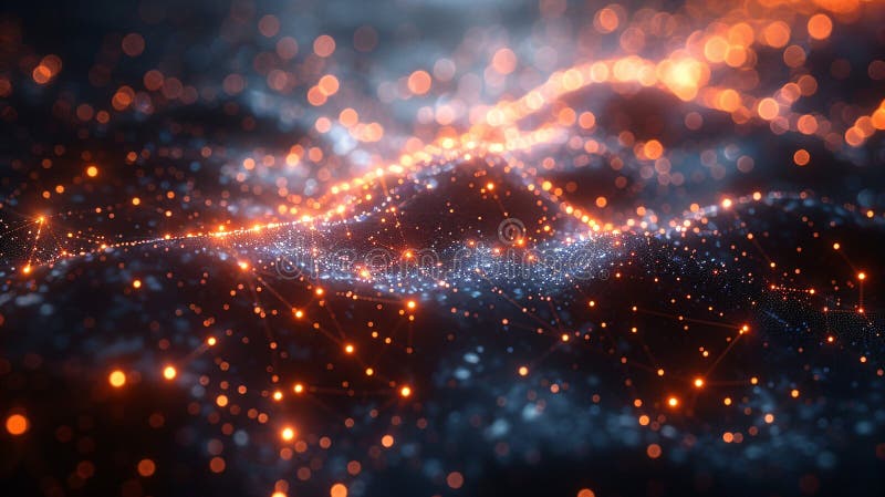 Cosmic Signal Processing Waves Stock Photo - Image of technology ...