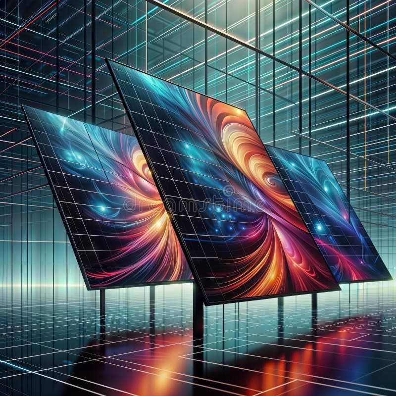 Cosmic Energy: Solar Panel in Space-like Environment, Generative Ai ...