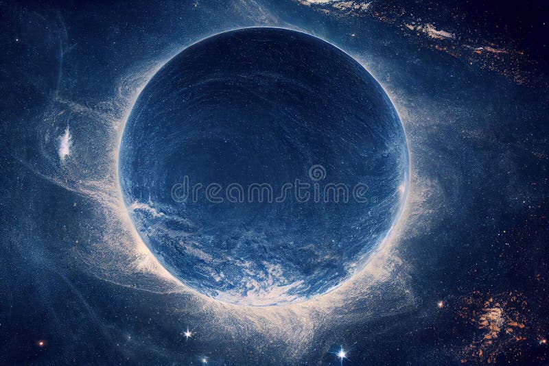 Cosmic Space. Planets in Outer Space.Unknown Worlds. Colored ...