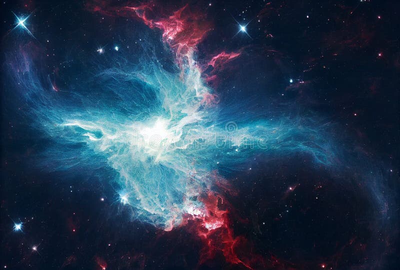 Cosmic Space. Planets in Outer Space.Unknown Worlds. Colored ...