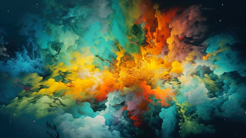 Cosmic Space and Stars, Cosmic Abstract Background. Generative Ai ...