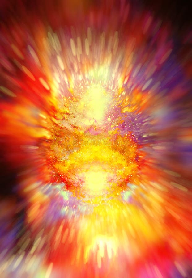 Colourful Abstract Explosion Background Template with Sparks Stock ...