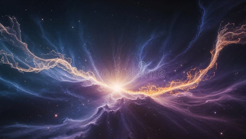 Cosmic Spectacle Bright Light Emerges from Swirling Nebula in Vast ...