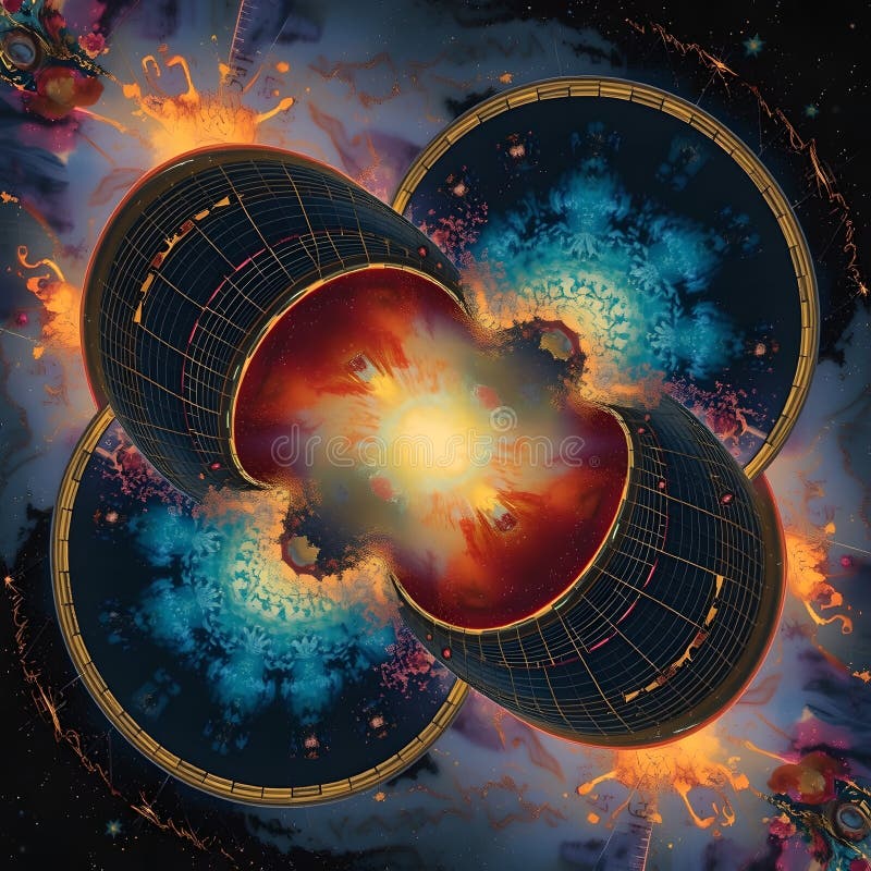 Cosmic Spheres in Explosive Harmony Stock Photo - Image of explode ...