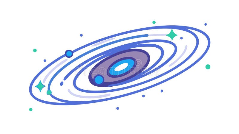 Cosmic Spiral for Universal Energy Flow, Vector Design Generative AI ...