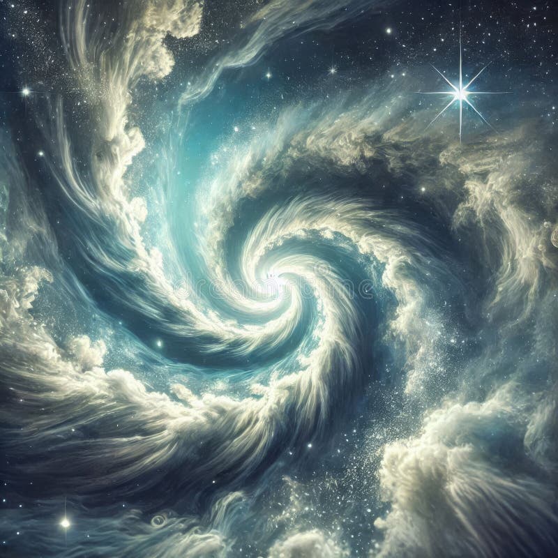 Cosmic Spiral of Wind stock illustration. Illustration of cosmic ...