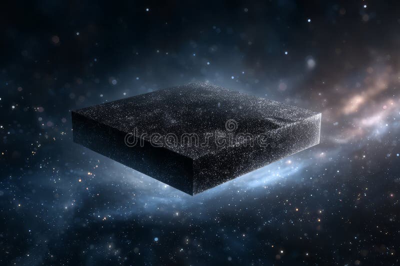 Cosmic Square in Starry Space Stock Illustration - Illustration of soft ...