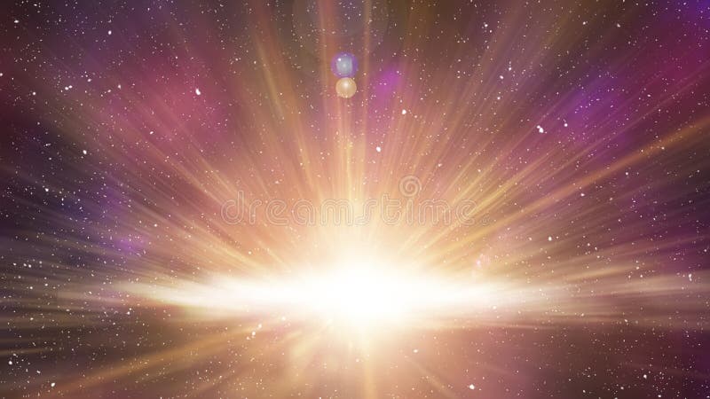 Cosmic Star Blast in Outer Space. Stellar Explosion Stock Illustration ...