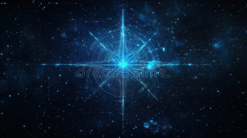 Cosmic Starburst in Deep Space Stock Illustration - Illustration of ...