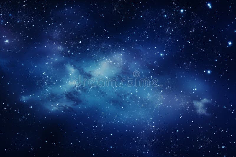 Cosmic and Starry Night Sky Stock Illustration - Illustration of purple ...