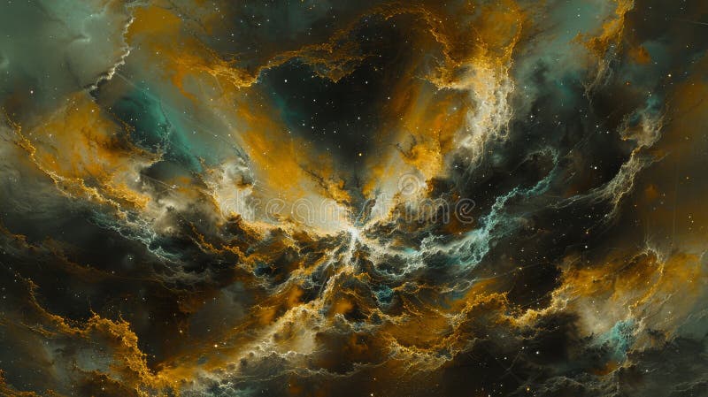 Cosmic Storm, Abstract Nebula Background, Galactic Clouds, Universe Art ...