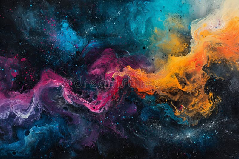 Cosmic Struggle for Dominance Stock Illustration - Illustration of ...