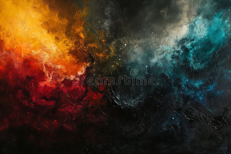 Cosmic Struggle stock illustration. Illustration of abstract - 310357673