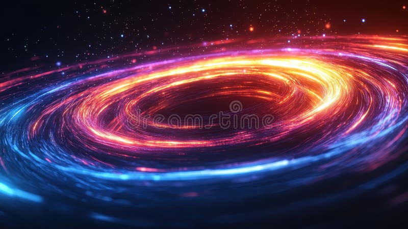 Cosmic Swirl Event in Space Digital Artwork Vibrant Colors Sci-fi ...