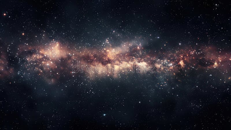 Cosmic Symphony. a Mesmerizing Galaxy Background with High Detail on a ...