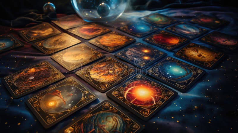Cosmic Tarot Unveiling the Secrets of Mystical Patterns Stock ...