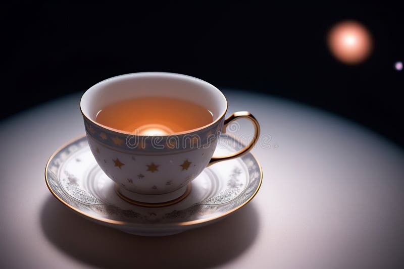 Cosmic Tea Cup stock illustration. Illustration of fantastic - 366832181