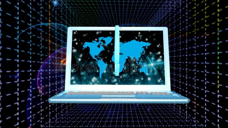 Cosmic Telecommunications Technologies.Internet Stock Video - Video of ...