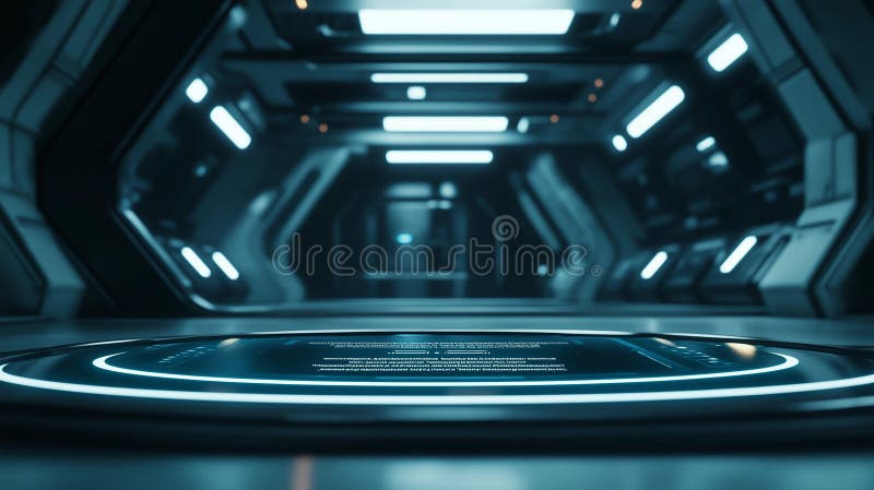 Cosmic Themed Menu Floating in Zero Gravity within a Futuristic Space ...