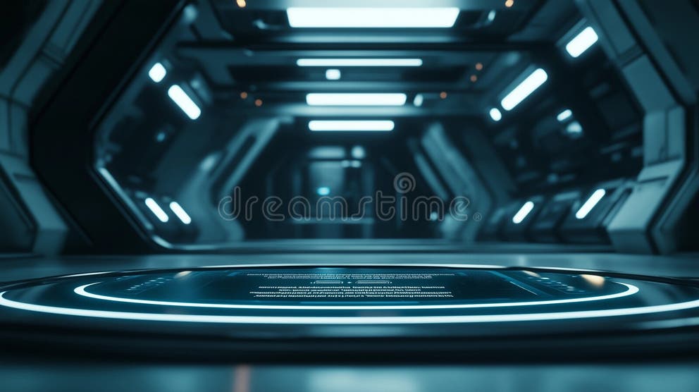 Cosmic Themed Menu Floating in Zero Gravity within a Futuristic Space ...