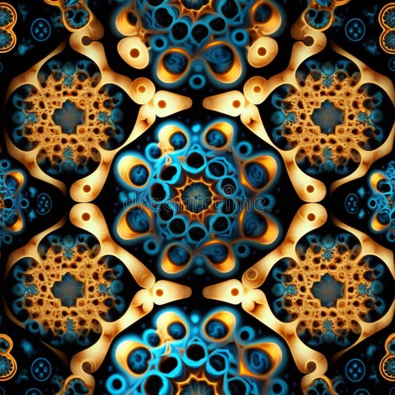 Cosmic themed Pattern stock illustration. Illustration of radiation ...