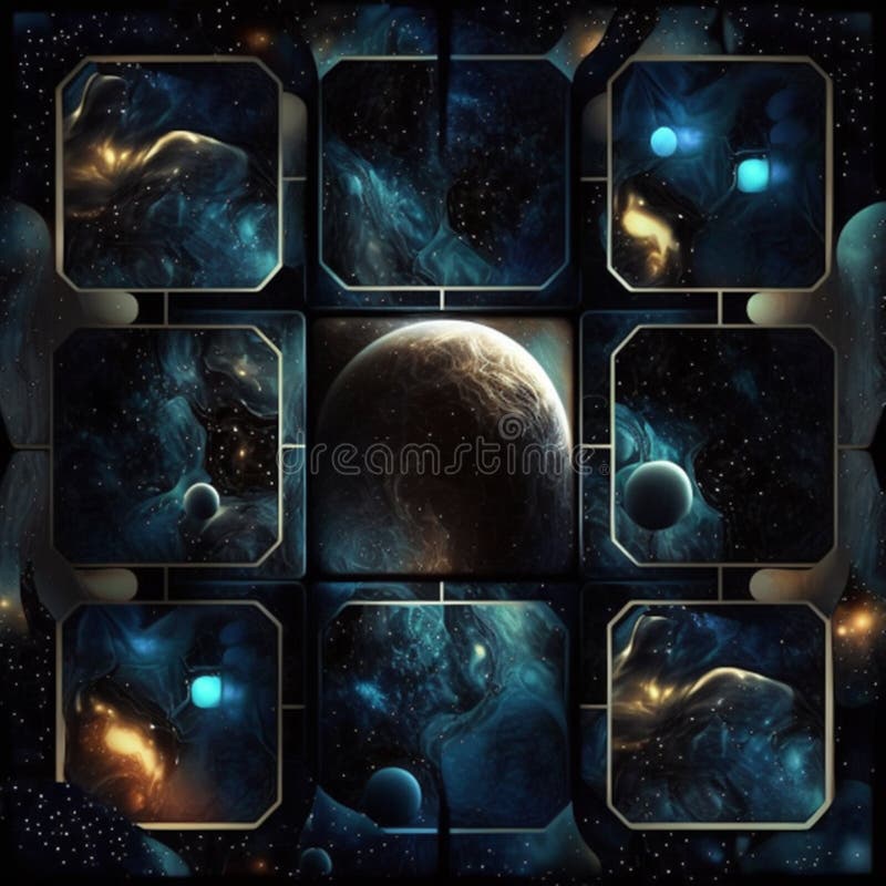 Cosmic themed Pattern stock illustration. Illustration of cosmic ...