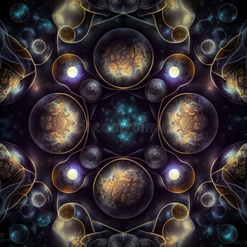 Cosmic themed Pattern stock illustration. Illustration of dark - 270051292