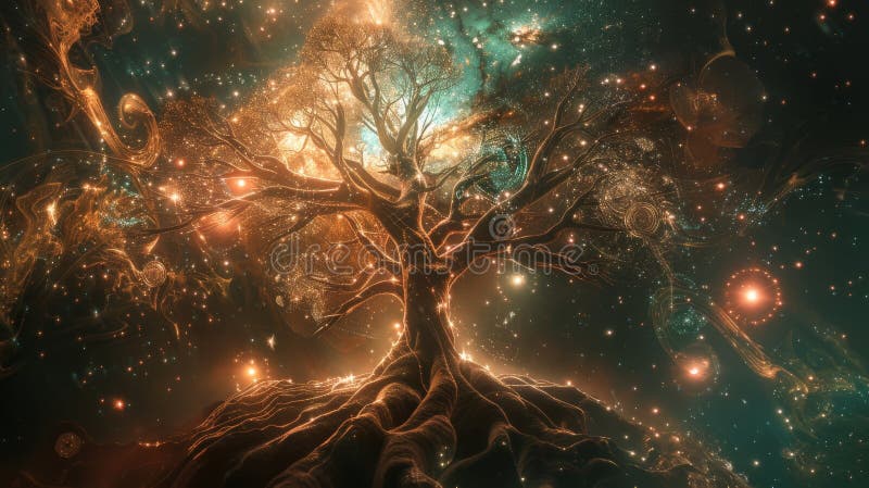 Cosmic Tree of Life Illuminated by Starlit Galaxies in the Universe ...