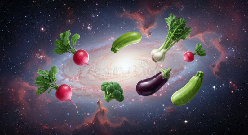 Cosmic Vegetables: a Culinary Journey through the Galaxy Stock ...