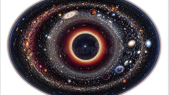 AI-Generated Observable Universe Stock Illustration - Illustration of ...