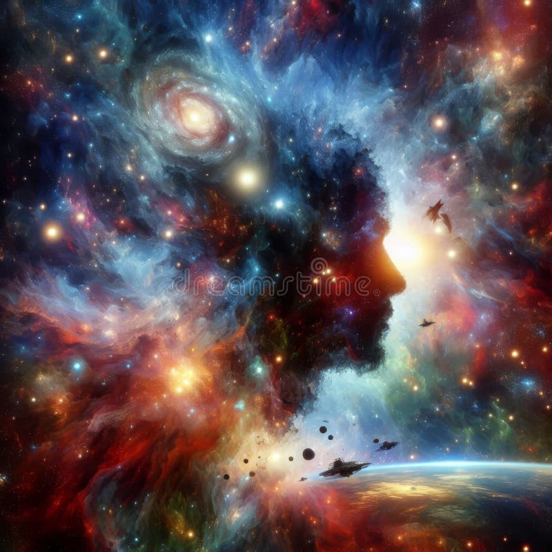 Cosmic Visionscape stock photo. Image of astrology, stars - 318455134