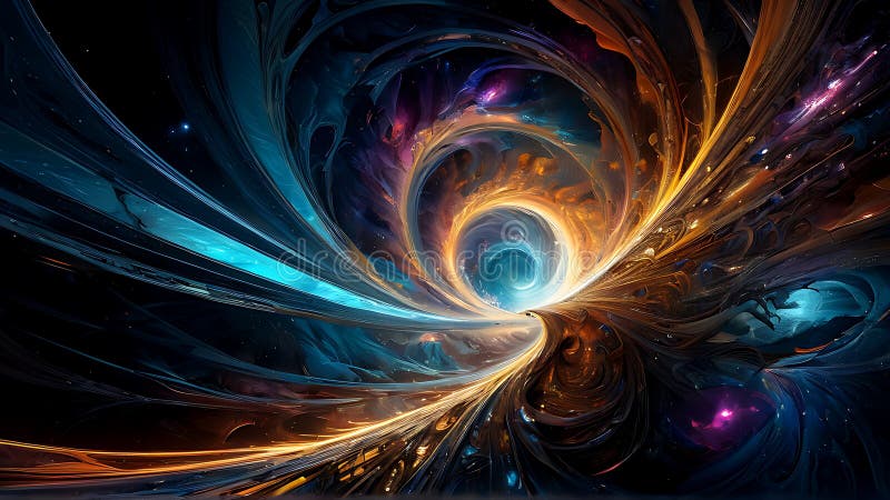 Cosmic Vortex stock illustration. Illustration of science - 341670584