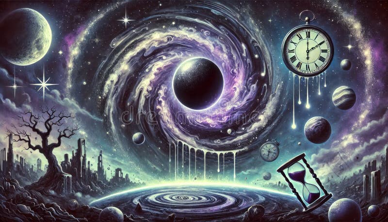 Cosmic Vortex with Floating Clocks and Planets in a Surreal Universe ...