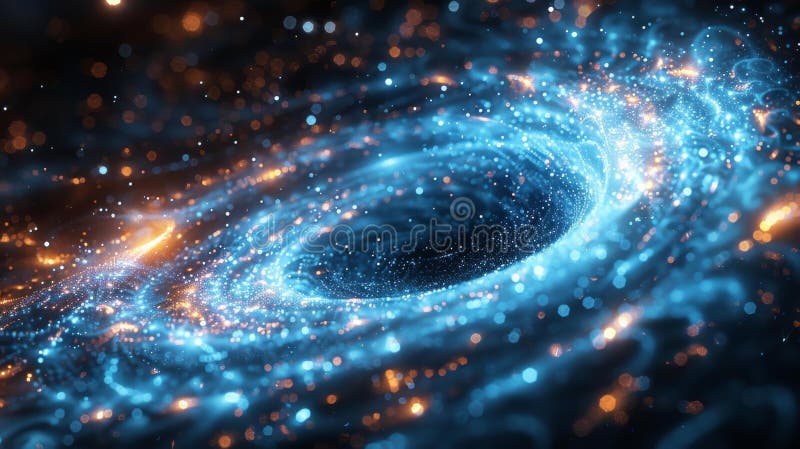 Cosmic Vortex of Light - Generative Ai Stock Illustration ...
