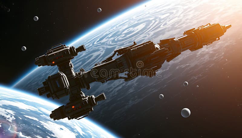 Cosmic Voyage: Spaceship Flying through Starry Space Generative AI ...